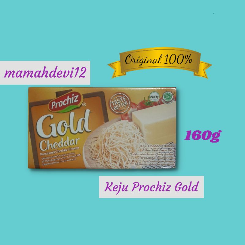 Jual Keju prochiz gold keju cheddar olahan 160g (Exp April 2023 ...