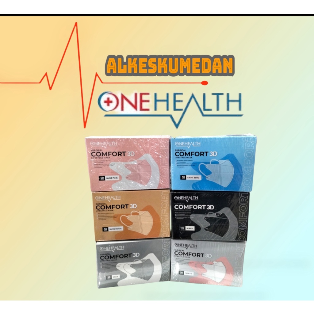 Jual Masker Comfort Duckbill 3D Onehealth 1 box isi 50 pcs | Shopee ...