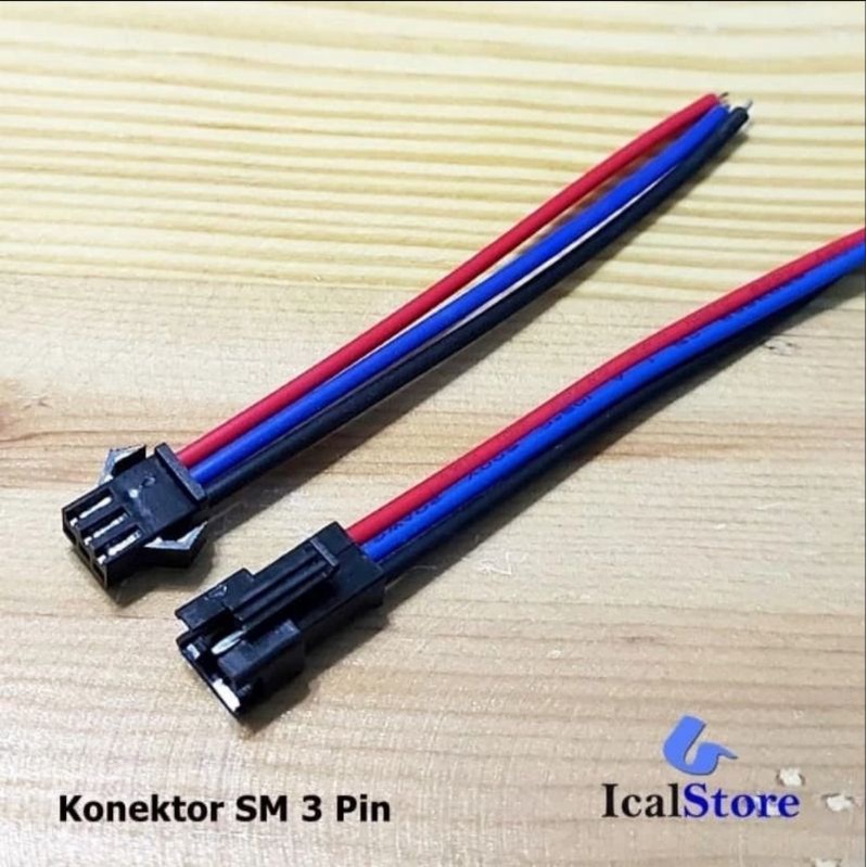 Jual Konetktor Kabel SM 3 Pin - Socket Soket Connector | Shopee Indonesia