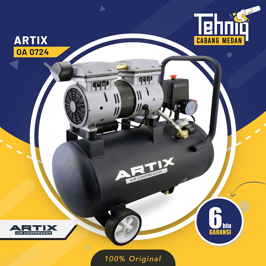 Jual MESIN KOMPRESSOR LISTRIK ARTIX OILLESS AIR COMPRESSOR OA 0724 ...
