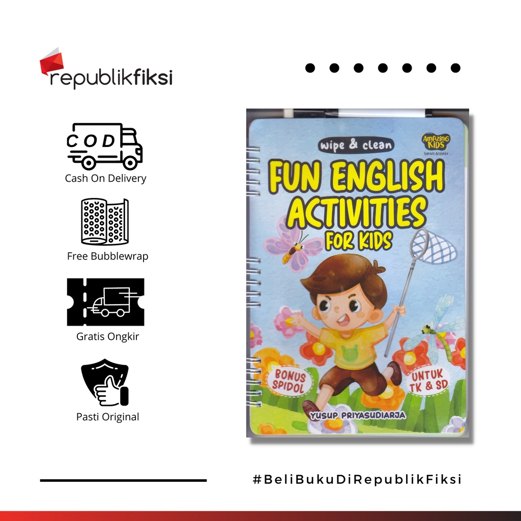 Jual Buku Anak Wipe Clean Fun English Activities For Kids Kata