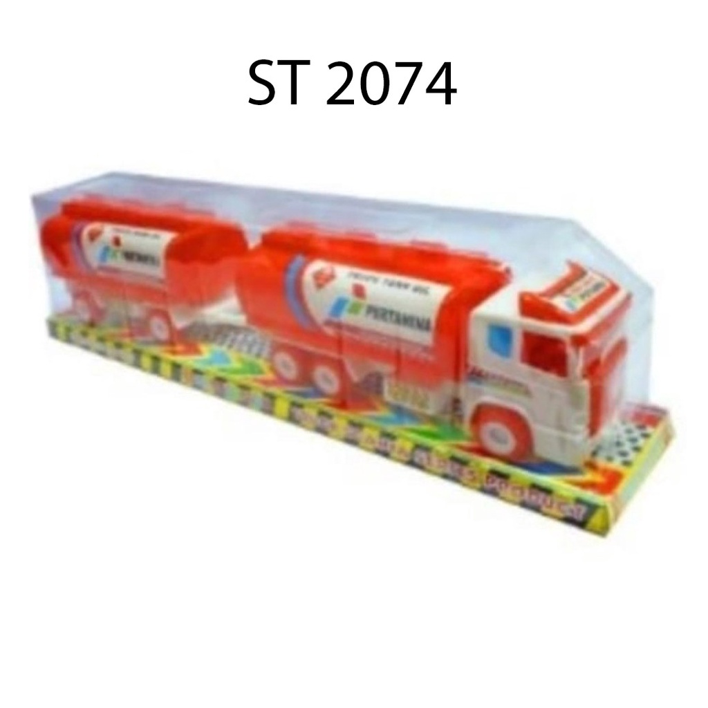 Jual mobil truk tanki pertamina / mainan anak edukatif / miniatur ...