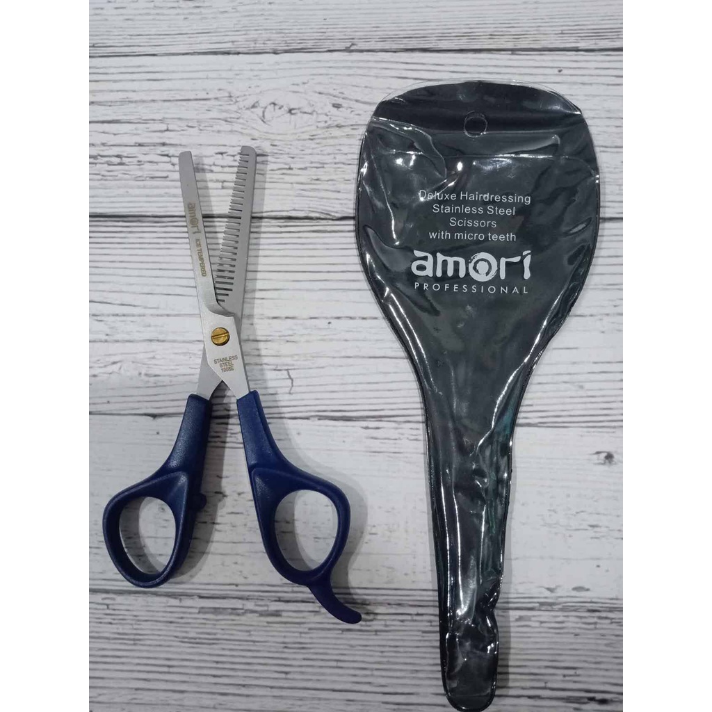 Jual AMORI / Gunting Rambut Gerigi 1 Sisi / Gunting Sasak / Gigi ...