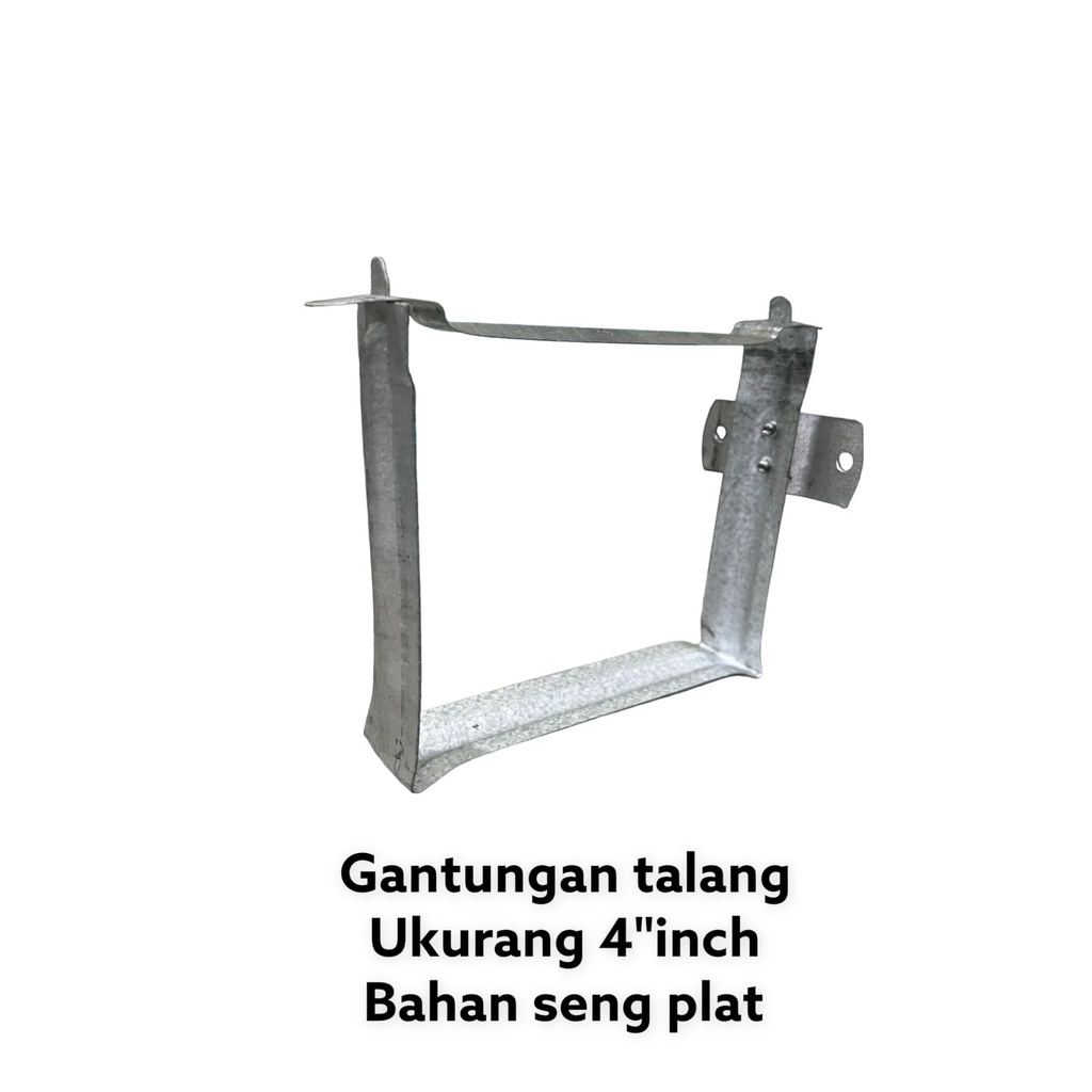 Jual GANTUNG TALANG 4"inch+PAKU BETON/GANTUNGAN TALANG AIR | Shopee ...