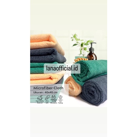Jual Kain Lap Microfiber Premium 300 GSM Microfiber Cloth 40x40 cm Kain ...