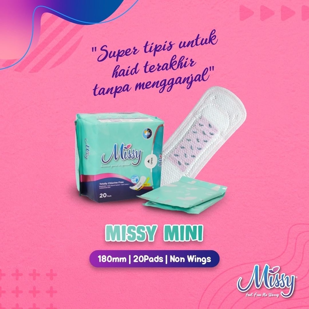 Jual Pembalut missy mini pembalut pantyliner herbal softex kesehatan wanita | Shopee Indonesia