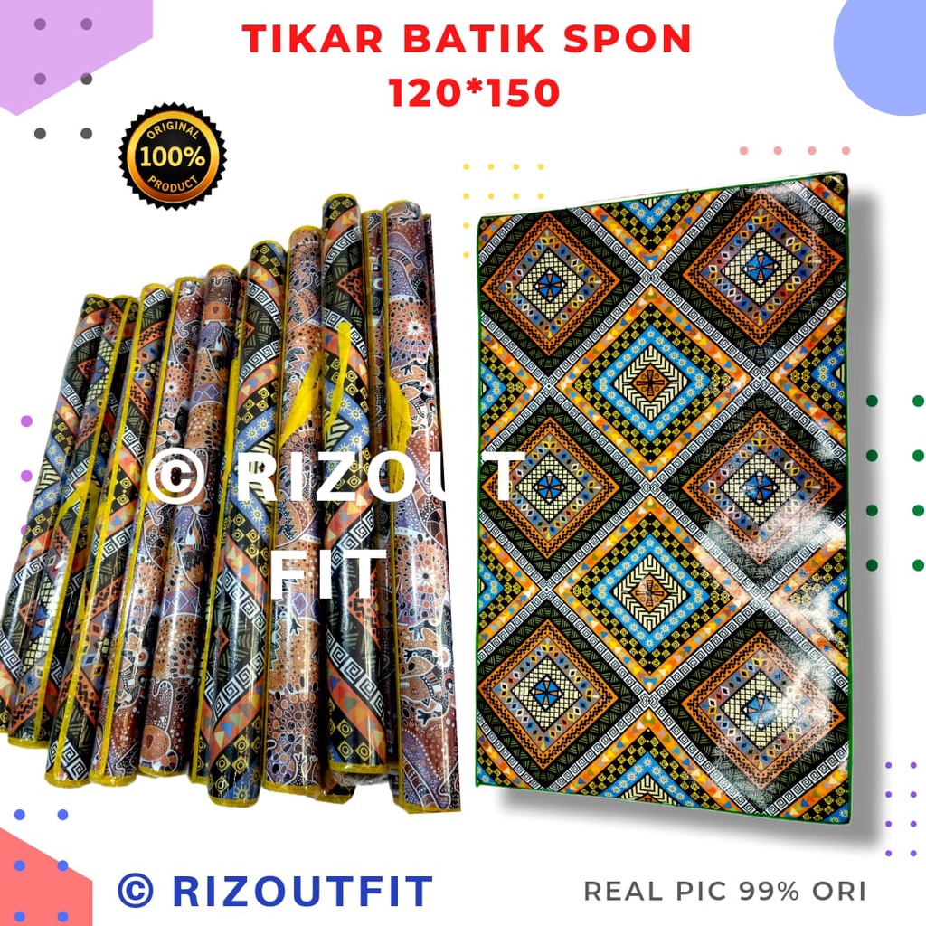 Jual Karpet spons platik lantai motif batik minimalist waterproff (097 ...