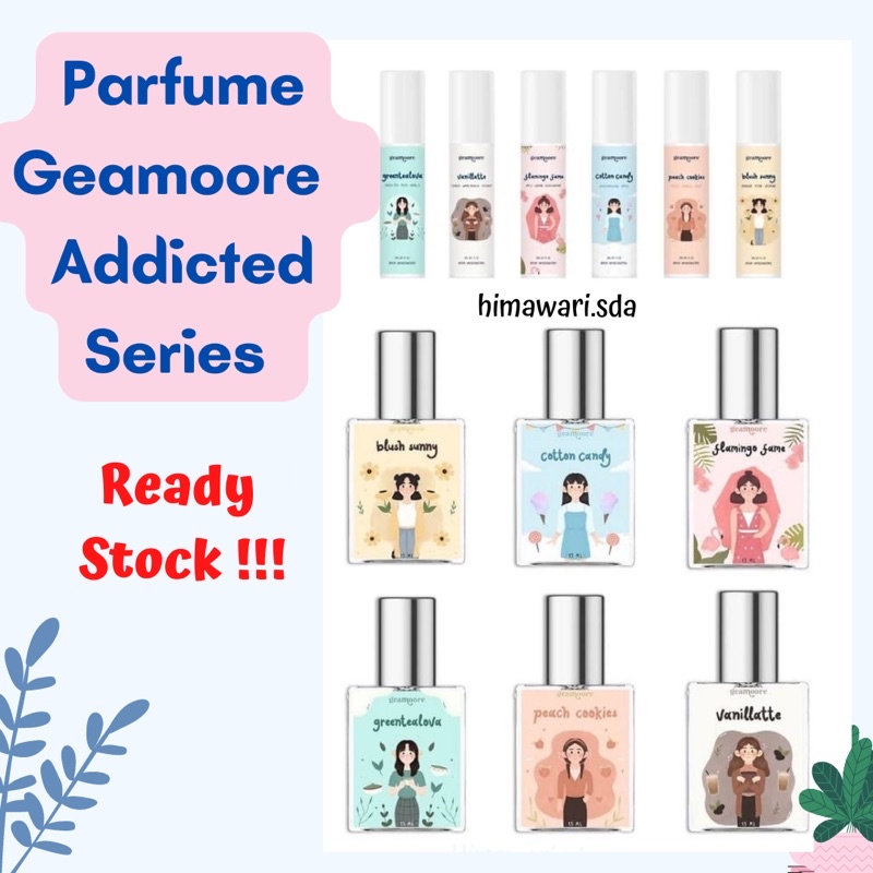 Jual Geamore Parfume Addicted Series spray 15ml dan roll 6ml | Shopee ...