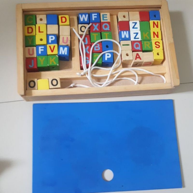 Jual mainan kayu meronce anak | Shopee Indonesia