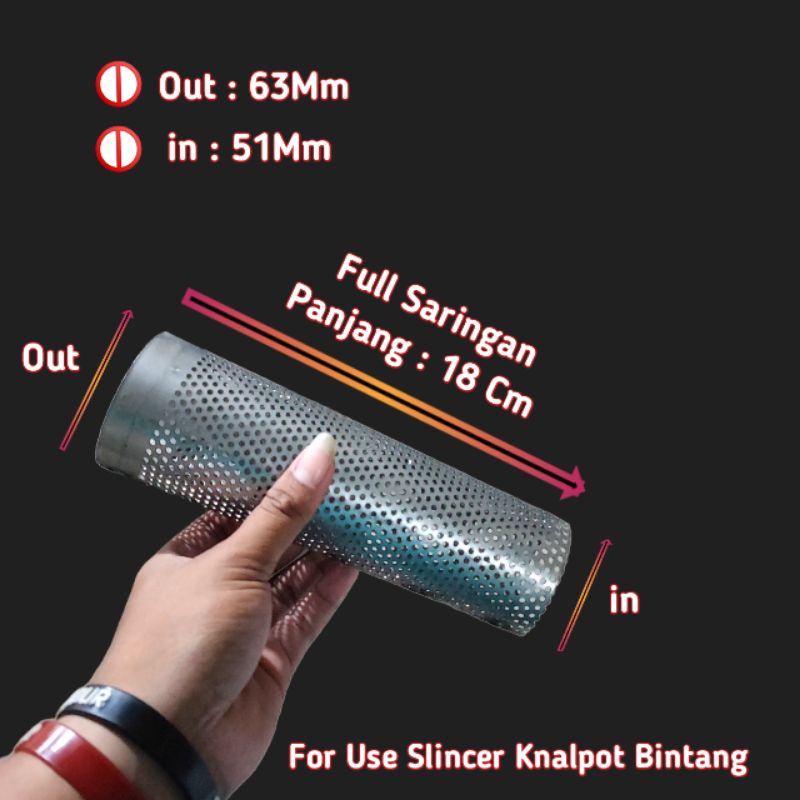 Jual Pipa Saringan Knalpot Bintang Panjang 18cm Kerucut | Shopee Indonesia