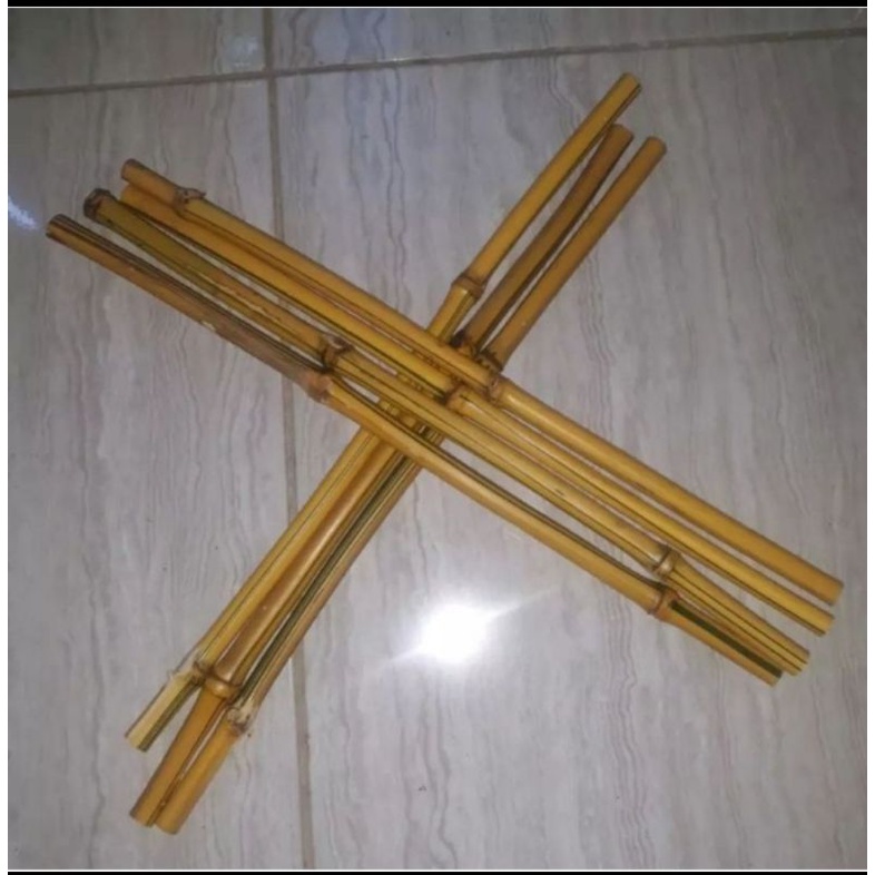 Jual setik bambu kuning bambu mini per 5 batang panjang 50 cm | Shopee ...