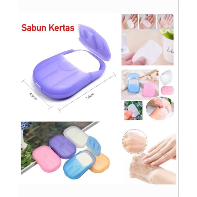 Jual Sabun Kertas Paper Soap Sabun Kertas Serbaguna Multifungsi ...