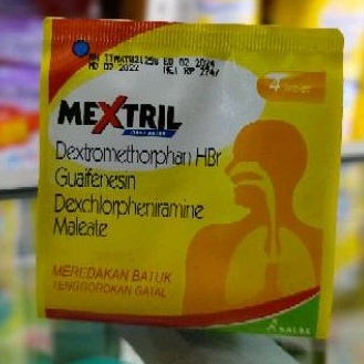 Jual MEXTRIL 1 STRIP 4 TABLET / OBAT BATUK TABLET MEXTRIL MEREDAKAN ...