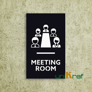 Jual Papan Sign Akrilik Ruang Rapat - Acrylic Office Sign Board Meeting ...