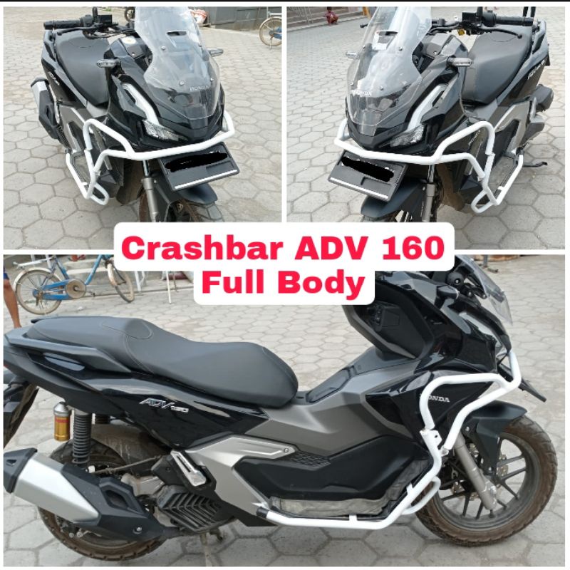Jual Crashbar ADV 160 Full Body samping depan Tubular Honda ADV 160 ...