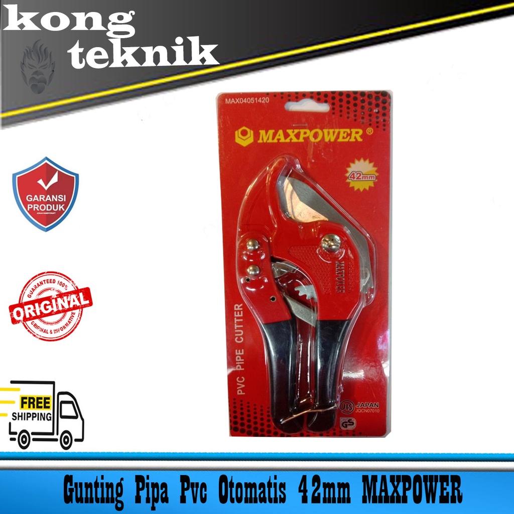Jual MAXPOWER GUNTING PEMOTONG PIPA PVC - PIPE CUTTING PARALON 42 MM | Shopee Indonesia