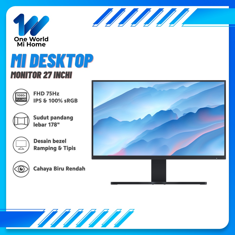 Jual Mi Desktop Monitor 27" Layar IPS 1080P FHD - Original | Shopee ...
