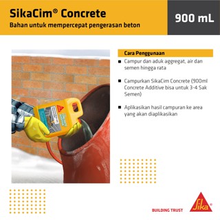 Jual Sika Cim Concrete Additive Obat Cor Beton Cepat Keras Cairan 900ml | Shopee Indonesia