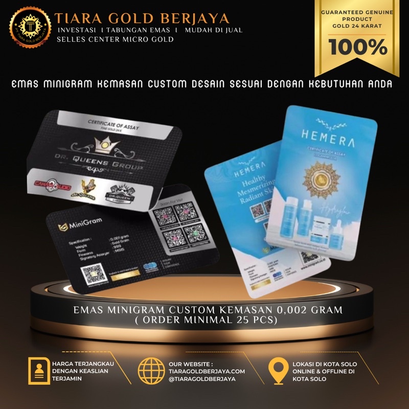 Jual Emas MiniGram Custom Desain 0,002 Gram_emas Custem desain sesuai ...