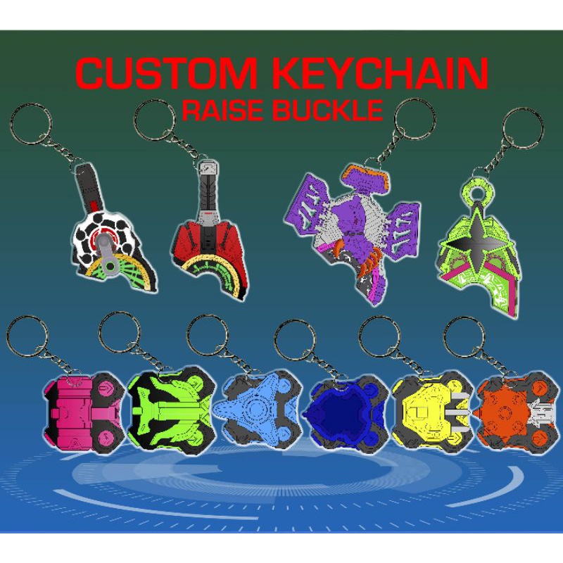Jual Custom Keychain Raise Buckle Kamen Rider Geats Tycoon Nago Buffa ...