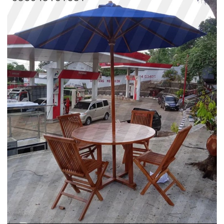 Jual meja payung/meja taman/meja outdoor | Shopee Indonesia