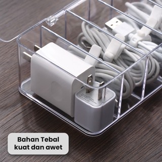 Jual Dejavu Tempat Penyimpanan Kabel Charger Storage Box Organizer Meja ...