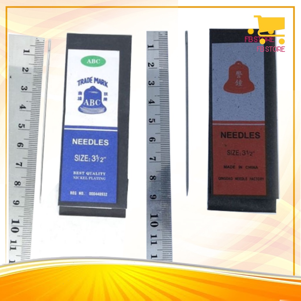 Jual Jarum Kasur 3,5" / 3,5 Inch Cap Lonceng Biru ABC Per Bungkus ...