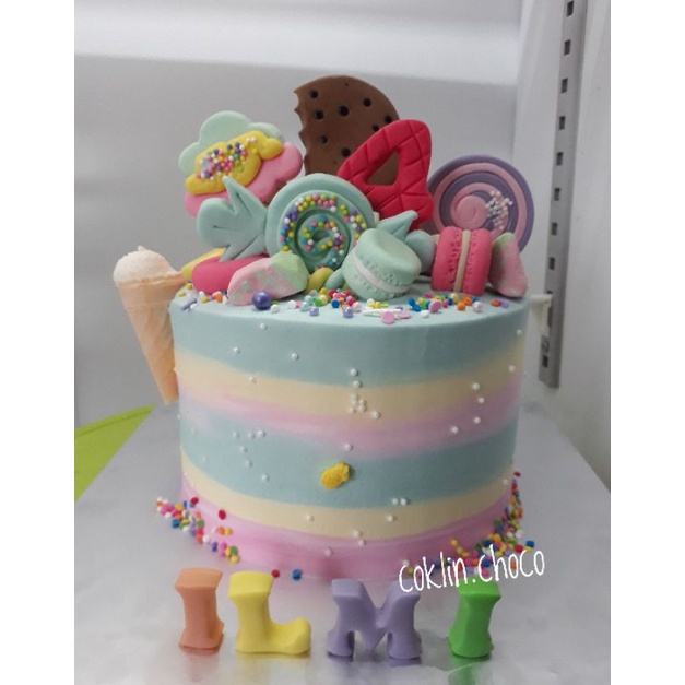 Jual Kue ulang tahun es krim / cake birthday cone candy / kue ultah ...