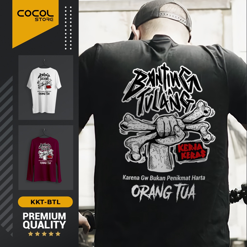Jual Kaos Kata Desain Banting Tulang Kerja Keras | Shopee Indonesia Jual Kaos Kata Desain Banting Tulang Kerja Keras | Shopee Indonesia
