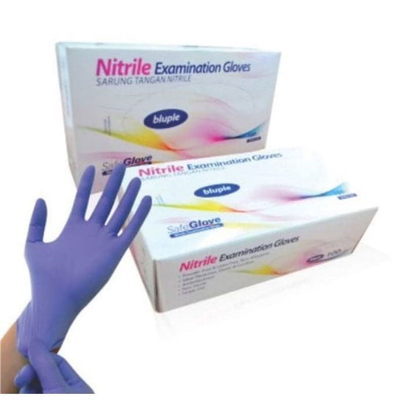 Jual Sarung Tangan nitrile / handscoon nitril safeglove isi 100pcs ...