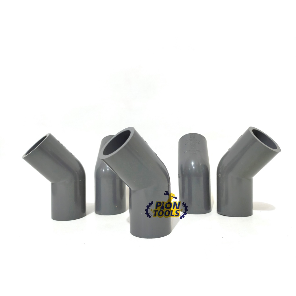 Jual SCG KNIE 45 derajat 1" AW Elbow PVC knee PVC Keni fitting 1 inch | Shopee Indonesia