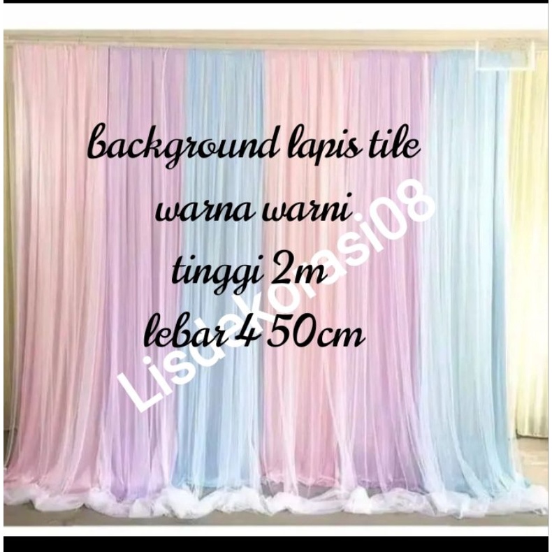 Jual BACKDROP BACKGROUN KOMBINASI KAIN ABUTAY PELES KAHATEK LAPIS TILE ...