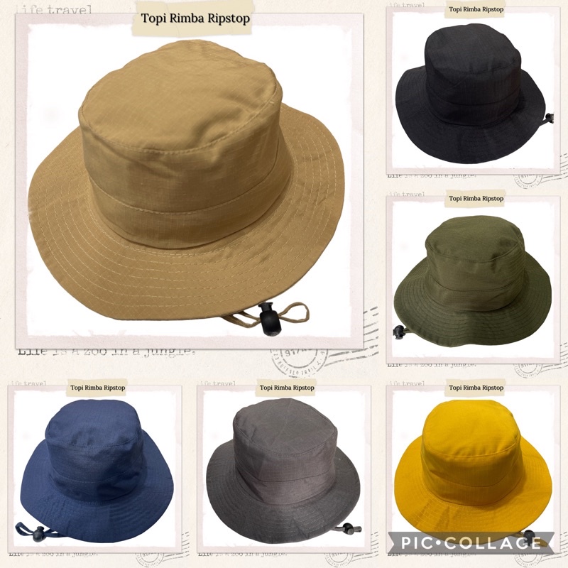 Jual Topi adventure - Topi Gunung - Topi rimba - Keplek ripstop - Topi ...