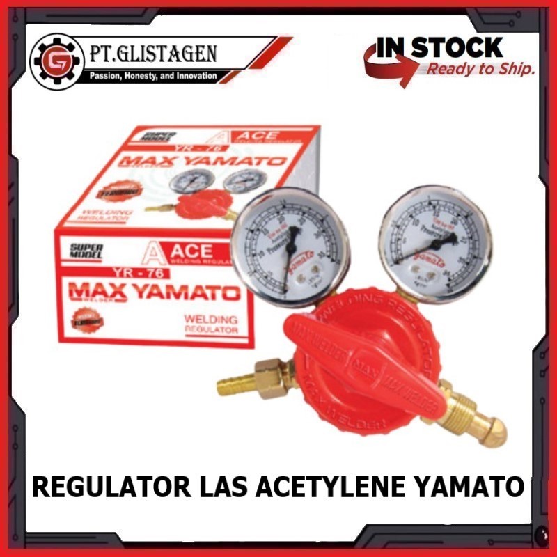 Jual Regulator Las Acetylene Welding Regulator Acetyline ACE MAX YAMATO | Shopee Indonesia