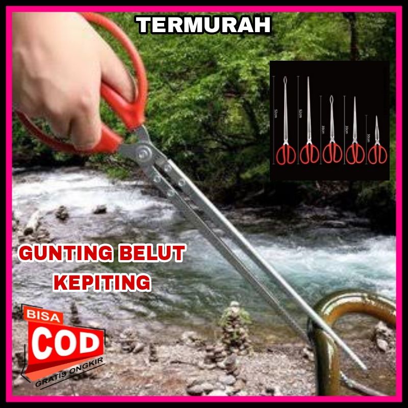 Jual Gunting capit crab tongs jenis Flat lurus untuk kepiting belut ...