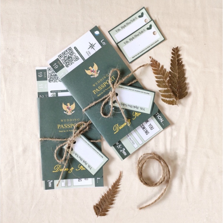 Jual Undangan Pernikahan Passport , Passport Wedding Invitation ...