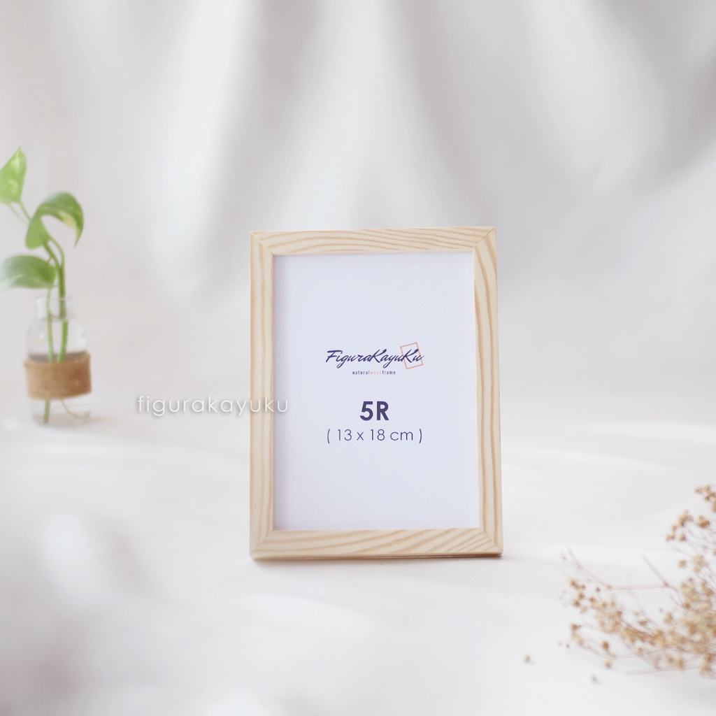 Jual Pigura Kayu 5R 13 x 18 Cm Figura Foto Frame Kayu Jati Belanda Hiasan Dinding | Shopee Indonesia
