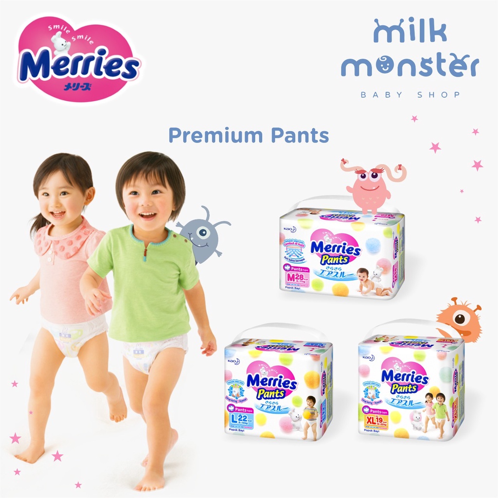 Jual Diapers Merries Premium Pants / Diapers Merries Bayi dan anak ...