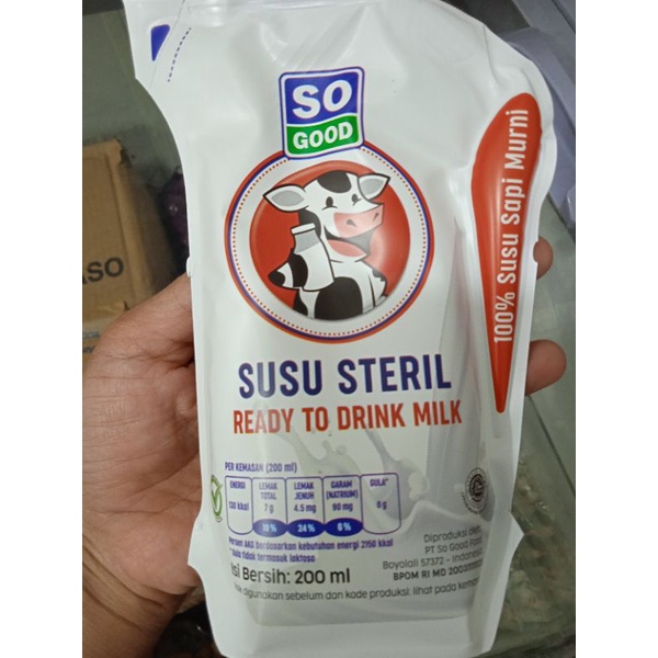 Jual REAL GOOD SUSU STERILL / SO GOOD 200ML | Shopee Indonesia