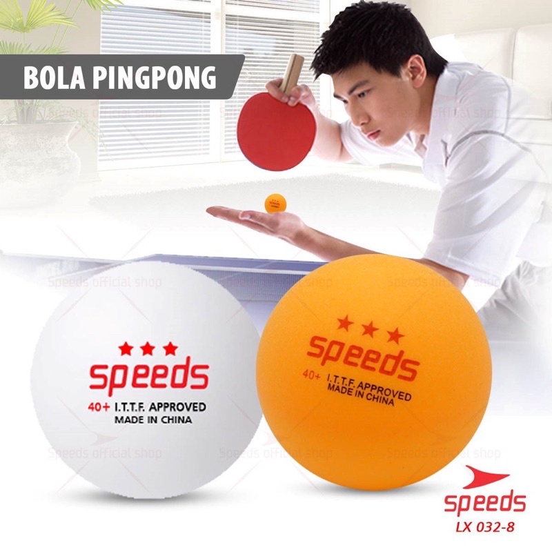 Jual SPEEDS Bola Pingpong Tenis Meja Ball 3 Stars Tennis Table Ball Original Speeds 032-2-8 ...