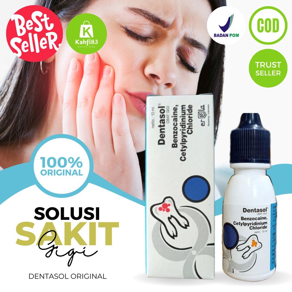 Jual Dentasol 10 Ml Obat Sakit Gigi Berlubang Paling Ampuh / Obat Sakit Gigi Anak dan Dewasa ...