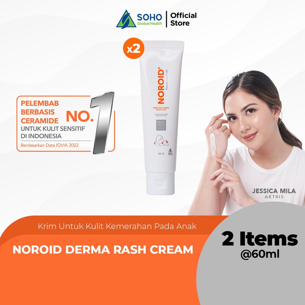 Jual Noroid Derma Rash Cream - 60ml x 2pack | Shopee Indonesia