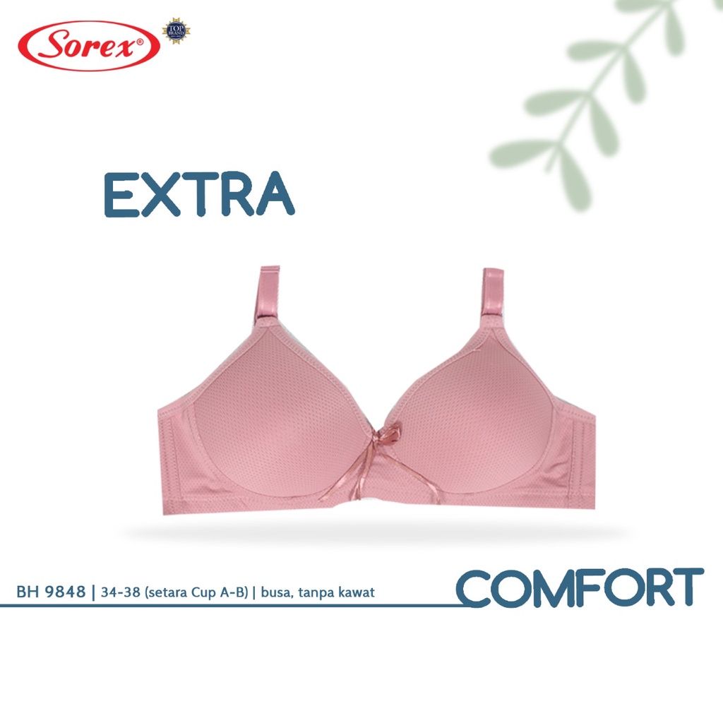 Jual Sorex Bra Extra Comfort Busa Tanpa Kawat Kait 2 Setara Cup A-B BH ...