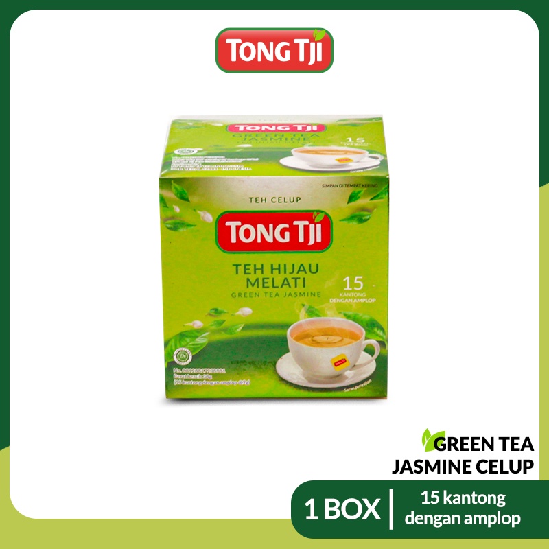 Jual Tong Tji Green Tea Jasmine 1 pack isi 30 gram ( Tea Bag/ Teh Celup ...