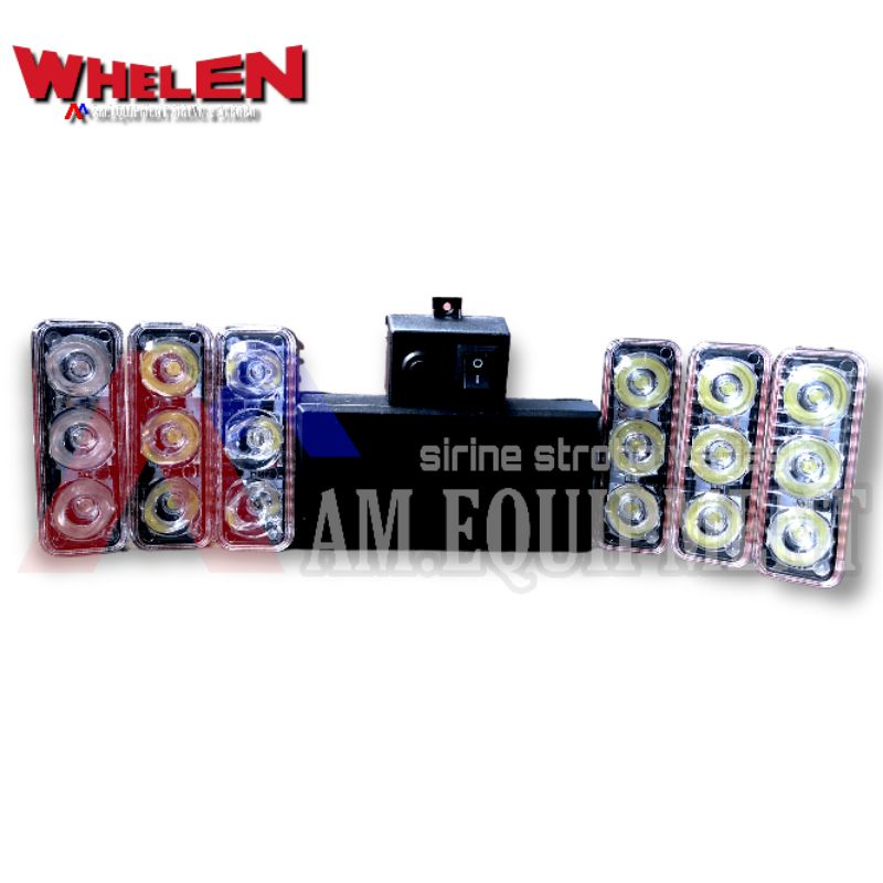Jual Lampu RTD 6 pcs dengan Modul 6 Channel 16 Mode Blue Ion Red Merah ...