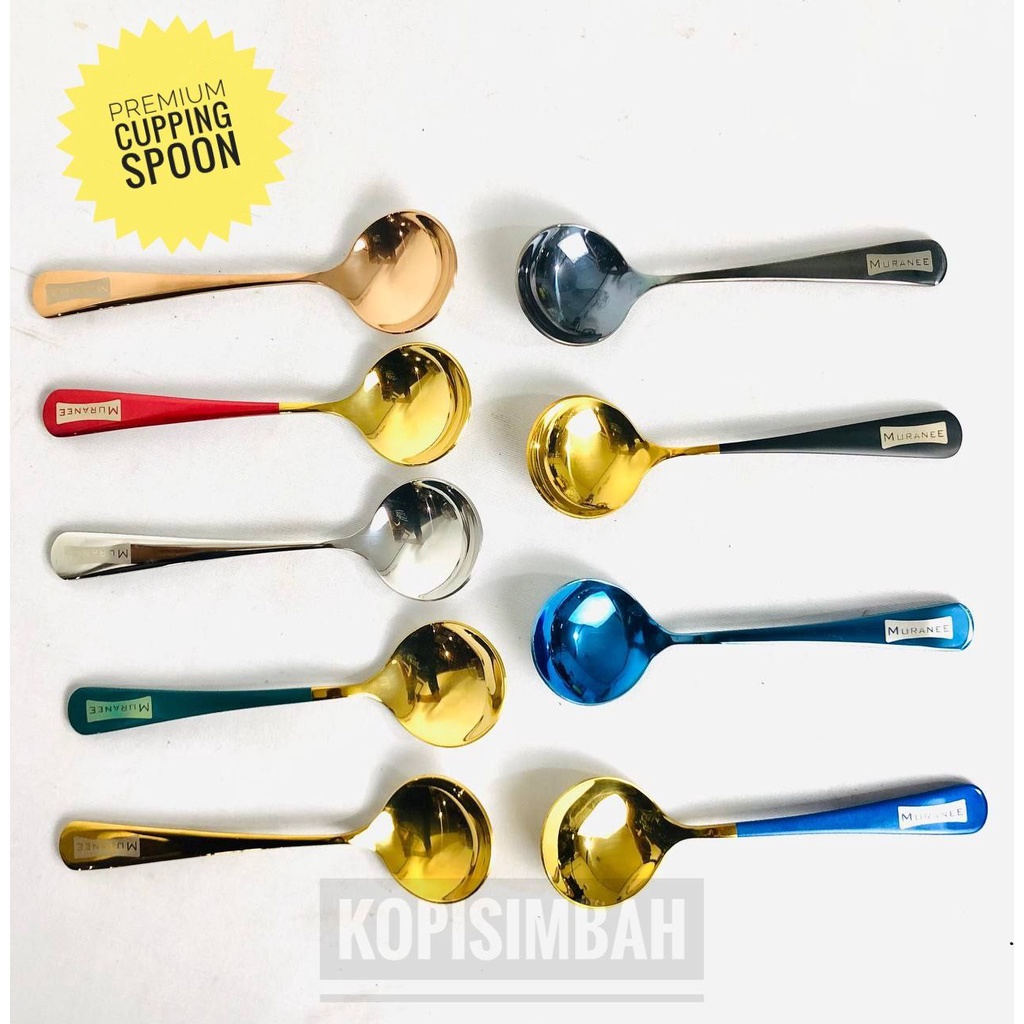 Jual Coffee Cupping Spoon MURANEE Stainless Steel Sendok Cuping Kopi ...