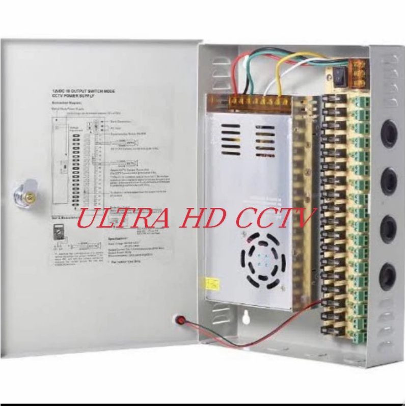 Jual Power Supply Sentral Box 12v 50a High Power 50 Ampere 12 Volt PSU ...