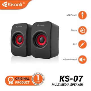 Jual KISONLI Gaming Speaker Laptop / Komputer KS07 Dual Bass With ...