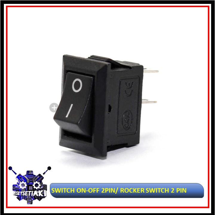 Jual SWITCH ON-OFF 2PIN ROCKER SWITCH 2 PIN | Shopee Indonesia