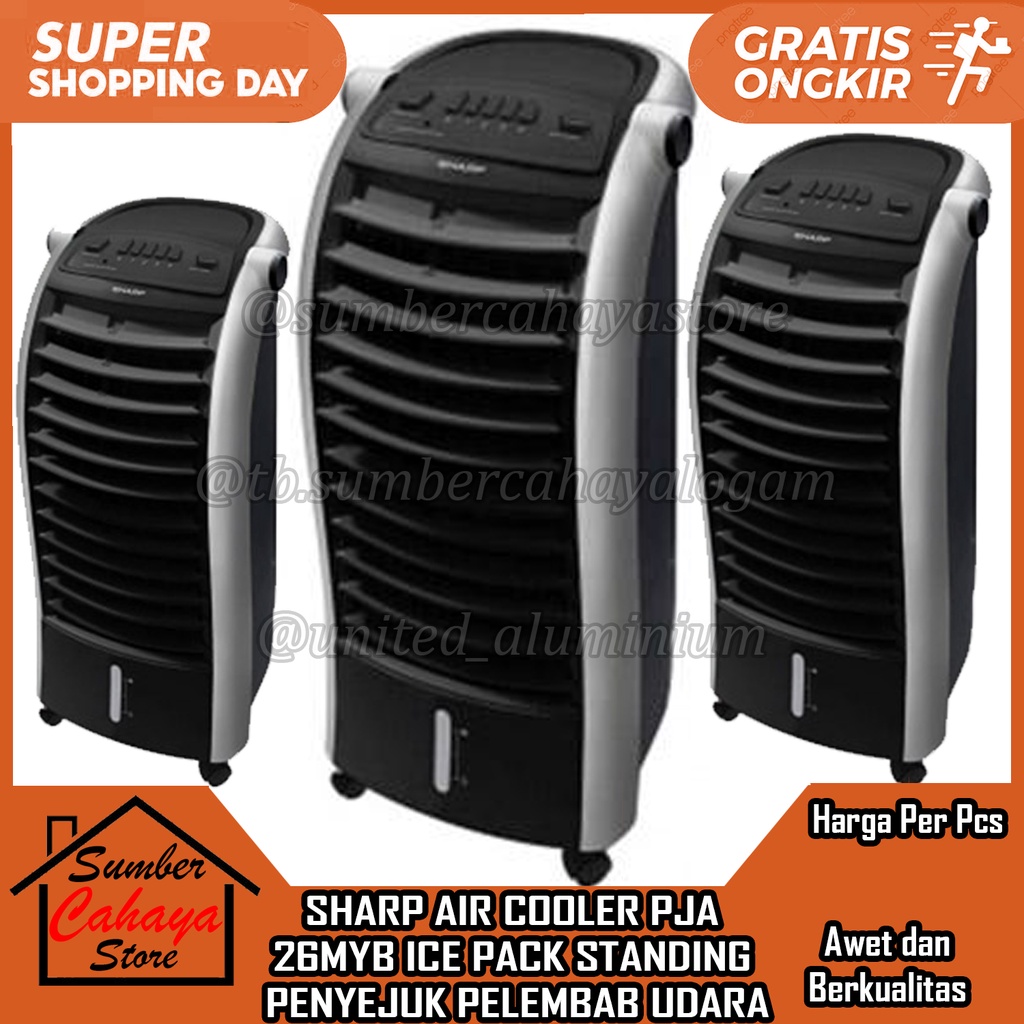 Jual Air Cooler Sharp PJ A 26 MY pendingin ruangan 65 W water tank 6L ...